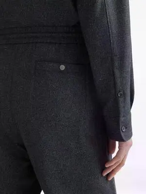Agnona Drawstring Flannel Trousers