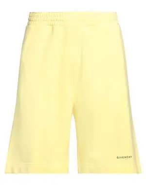 Givenchy Cotton French Terry Athletic Shorts Yellow