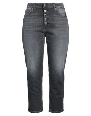 DONDUP Tapered Jeans With Leather Trims