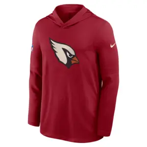 Nike Arizona Cardinals Sideline Dri-FIT NFL Long-Sleeve Hooded Top Red
