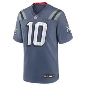 Nike Drake Maye New England Patriots Rivalries Collection Nfl Game Jersey - Blue