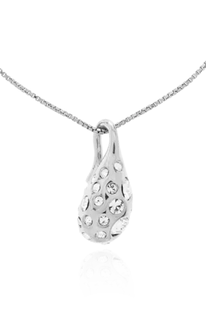 Marni Brass Bracelet With Crystal Pendant - Silver