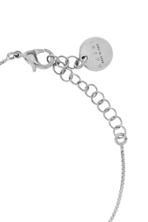 Marni Brass Bracelet With Crystal Pendant - Silver