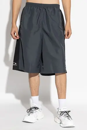 Balenciaga Logo Technical Fabric Shorts