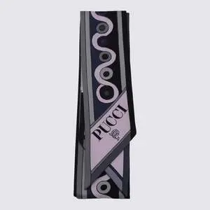 Emilio Pucci Pucci Silk Scarf - Black