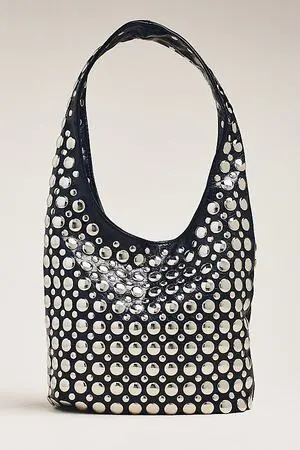 Anthropologie Studded Shoulder Bag - Black