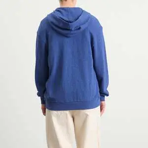 PALMES Waffle Zip Hooded Sweatshirt - Blue