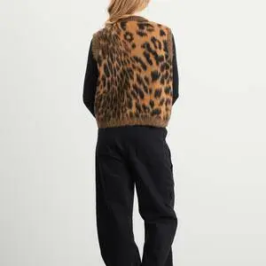 Aries Brushed Leopard Vest