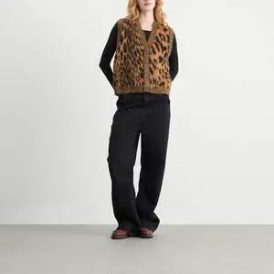 Aries Brushed Leopard Vest