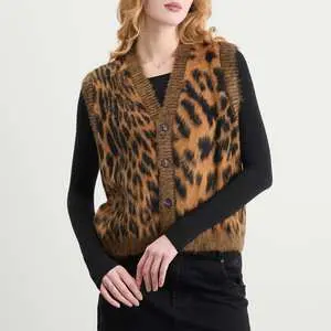 Aries Brushed Leopard Vest