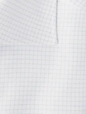 Zegna Checked Cotton Shirt - White