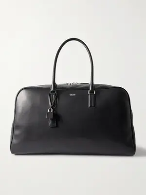 TOM FORD Logo-print Leather Weekend Bag - Black