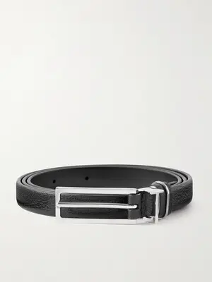 TOM FORD 3cm Full-grain Glossed-leather Belt - Black