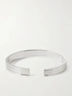 Le Gramme 19g Punched Ribbon Recycled Sterling Cuff