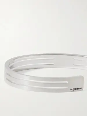 Le Gramme 19g Punched Ribbon Recycled Sterling Cuff