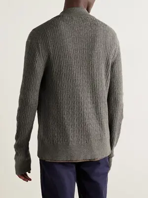 PIACENZA CASHMERE 1733 Slim-fit Ribbed Virgin Wool Shirt