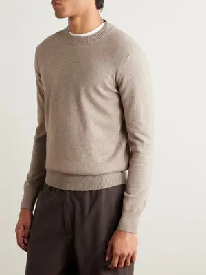 PIACENZA CASHMERE 1733 Slim-fit Cashmere Sweater - Neutrals