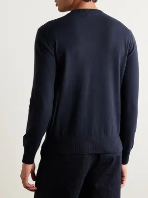 PIACENZA CASHMERE 1733 Slim-fit Cashmere Sweater - Blue