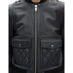 The Kooples Baseball-collar Leather Jacket