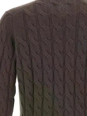 KANGRA Cable-knit Cashmere Sweater - Brown