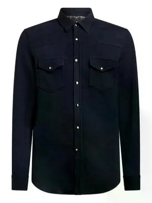 Etro Button-placket Flap-pocket Shirt - Blue