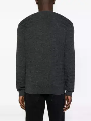 Emporio Armani Textured Crew-neck Sweater