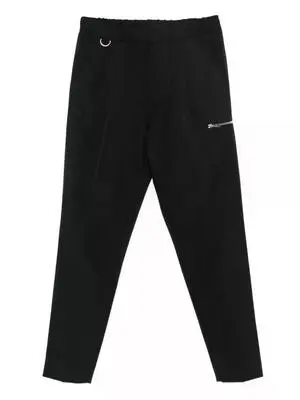 LOW BRAND Ring-detail Straight-leg Trousers