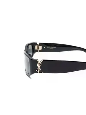 Saint Laurent Logo-plaque Rectangle Sunglasses