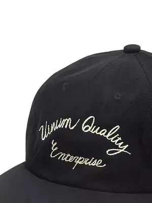 Visvim Logo-detail Wool-linen Cap - Black