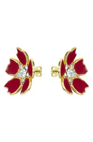 Ted Baker London Petinna Painted Flower Stud Earrings