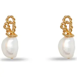 Lele Sadoughi Chateau Faux Drop Earrings - Pearl