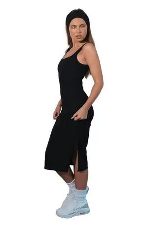 VITALITY Cloud Ii Rib Basic Midi Dress - Midnight