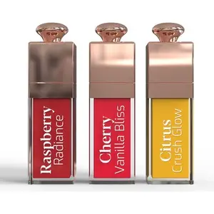 PURSONIC Nourishing Lip Oil Set3 -flavors Of Moisturizing Shine - Multicolor