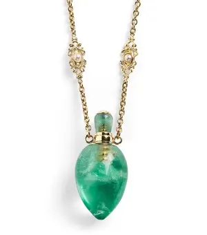 Chloé Victorian Pendant Necklace - Green