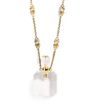 Chloé Victorian Pendant Necklace White