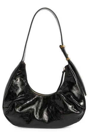 Rag & Bone Hudson Leather Hobo Bag - Black