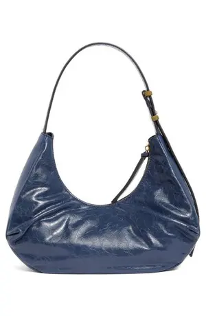 Rag & Bone Hudson Leather Hobo Bag - Blue