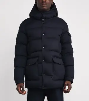 Moncler Down Bretagne Puffer Jacket - Blue