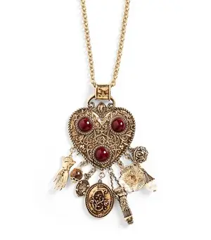 Chloé Eclectic Charm Necklace - Burgundy