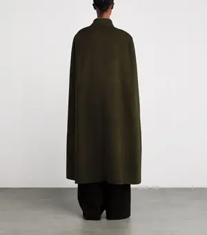 WOLK MORAIS Cashmere On Set Cape Maxi Coat - Brown