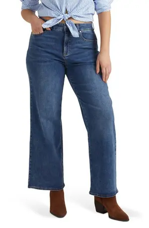 Universal Standard Roxy High-waist Relaxed Bootcut Jeans - Anzio Blue