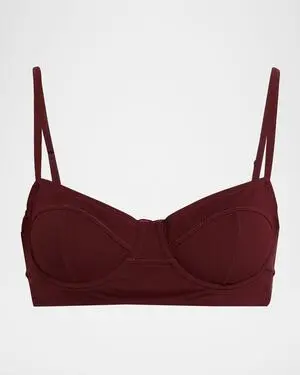 Ulla Johnson Zahara Balconette Bikini Top Red
