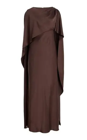 Simkhai Izel Cape Gown - Brown