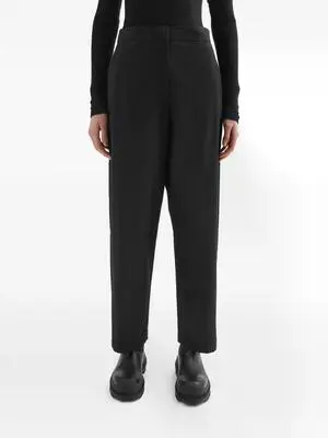 JIL SANDER Cotton Trousers With Embroidered Logo