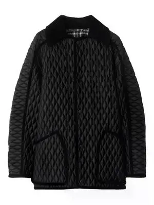 Burberry Quilted Corduroy-trimmed Jacket