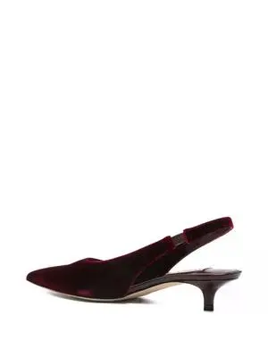ARTEANA Leather Heeled Sandals - Red