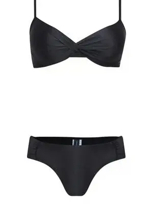 LYGIA & NANNY Vitoria Twist-front Bikini - Black