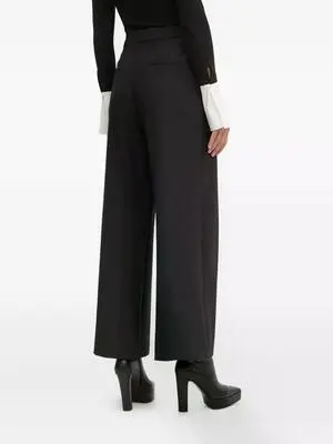 Karl Lagerfeld Wrap-front Wide-leg Pants