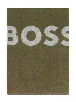 BOSS Logo-embroidered Beach Towel