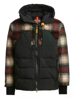 PARAJUMPERS Plaid-panel Quilted Jacket